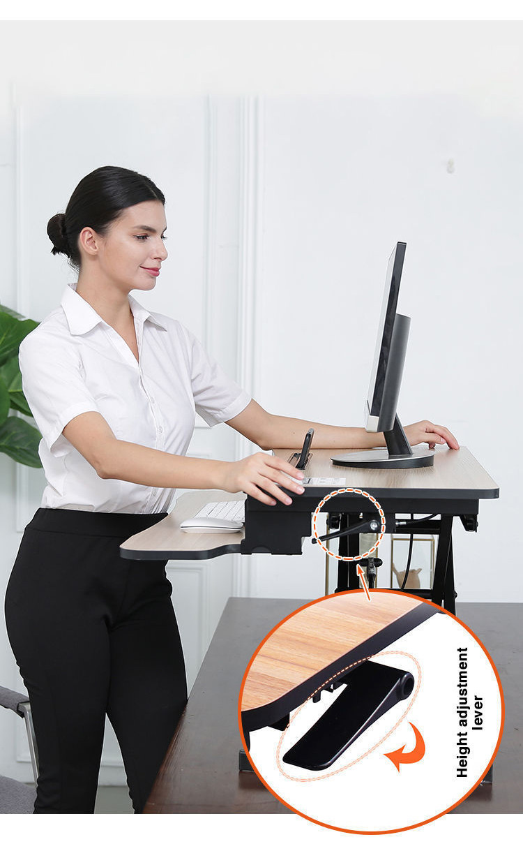 Smart Ergo Upgraded Desk Converter with hydraulic lift | Ergonomic ...