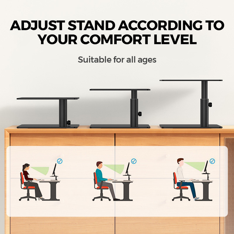 Smart Ergo Height Adjustable Monitor Stand | Aluminium Alloy Desktop ...