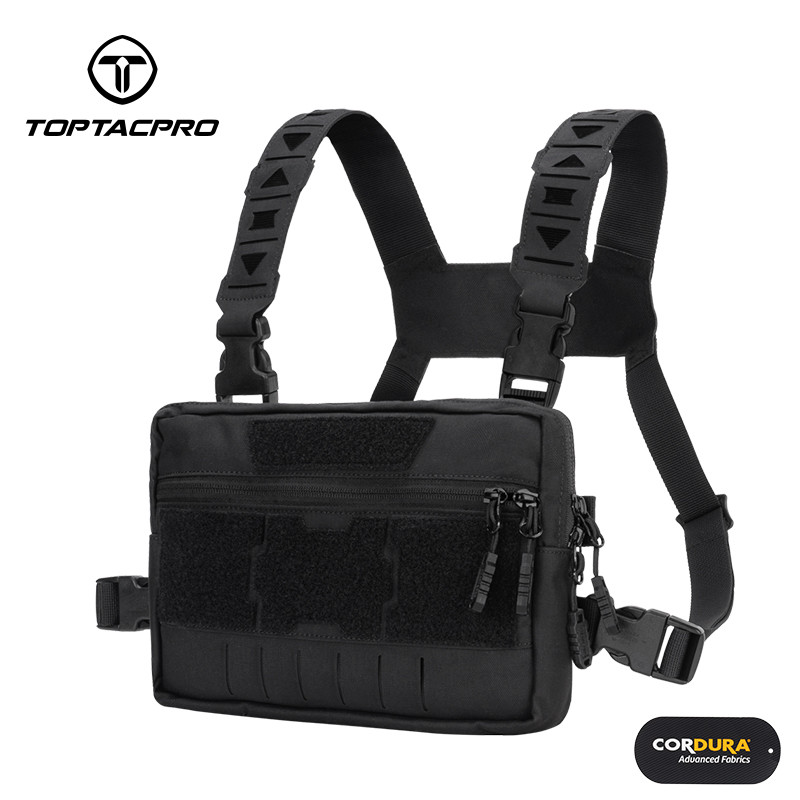 TOPTACPRO Tatcic Chest Rig MK3 MK4 with Shoulder MOLLE System Quick ...