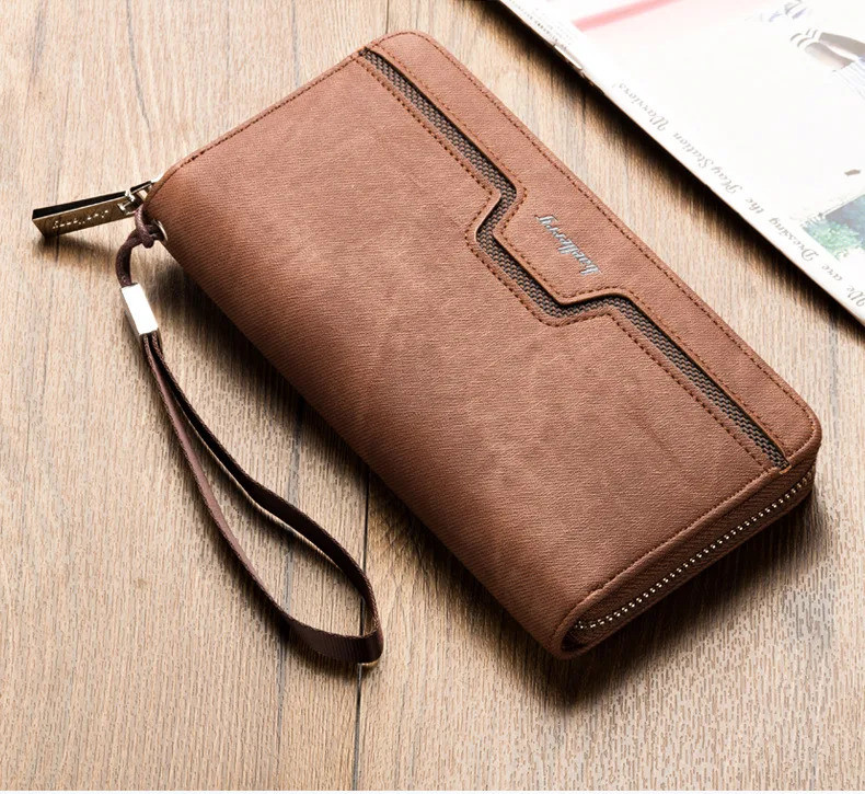 Long Wallet For Phone Men Coin Money Purse Large Storage Luxury Pouch ...