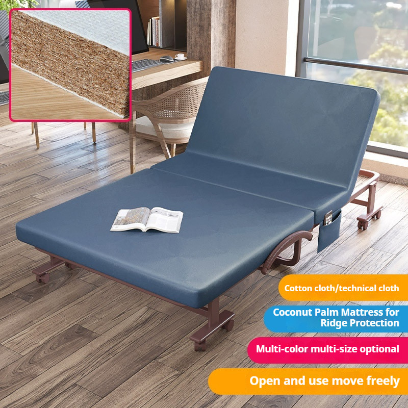 80 100 120cm Simple Folding Bed Office Portable Bed With Mattress ...