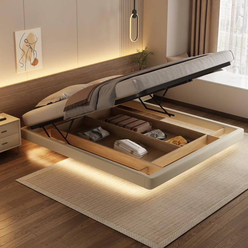 Bedless storage suspended bed, modern and simple master bedroom, all ...