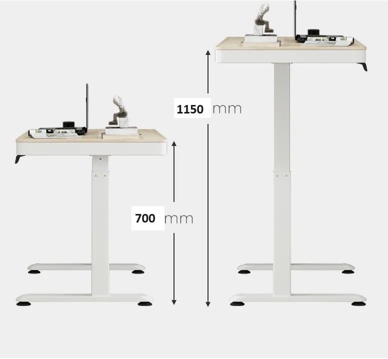 Smart Ergo Electric Memory Height Adjustable Computer Table with ...