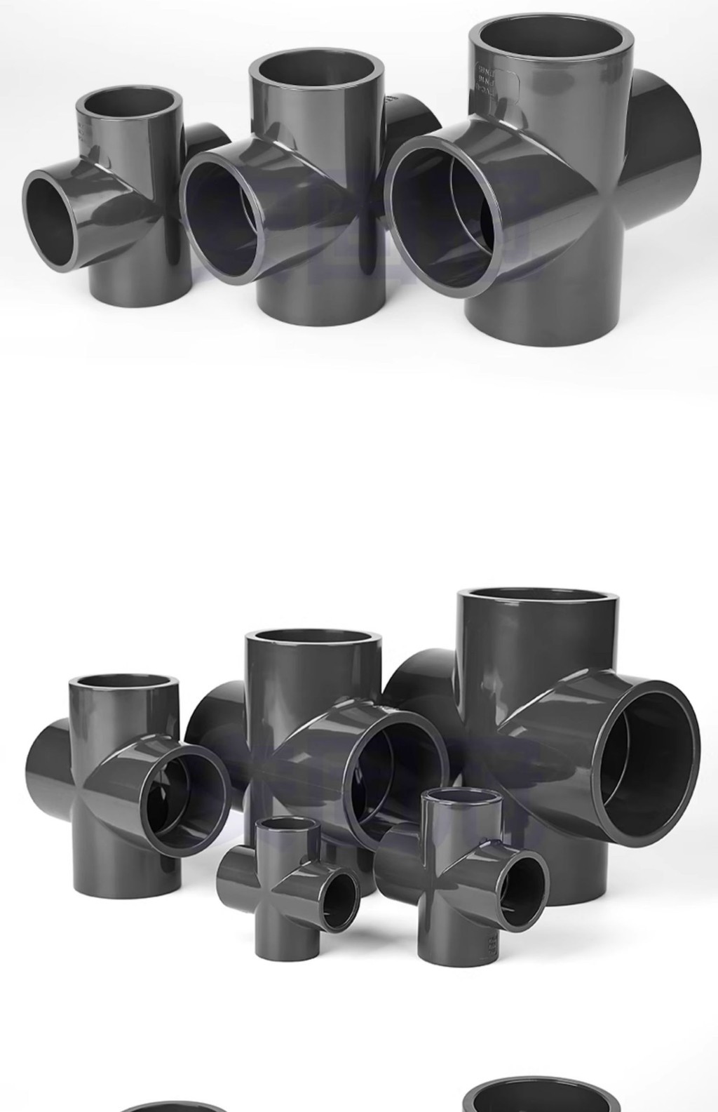 [.666.] UPVC equal diameter four-way chemical PVC pipe water supply and ...