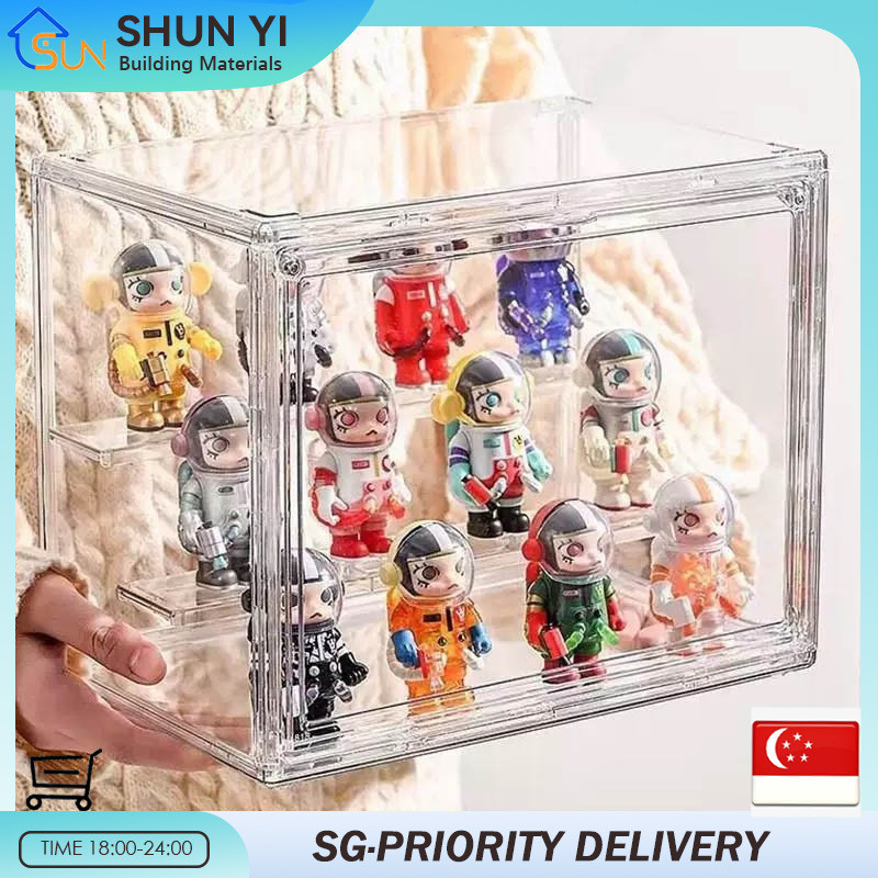 Full Clear Acrylic Popmart Transparent Storage Stackable Labubu ...