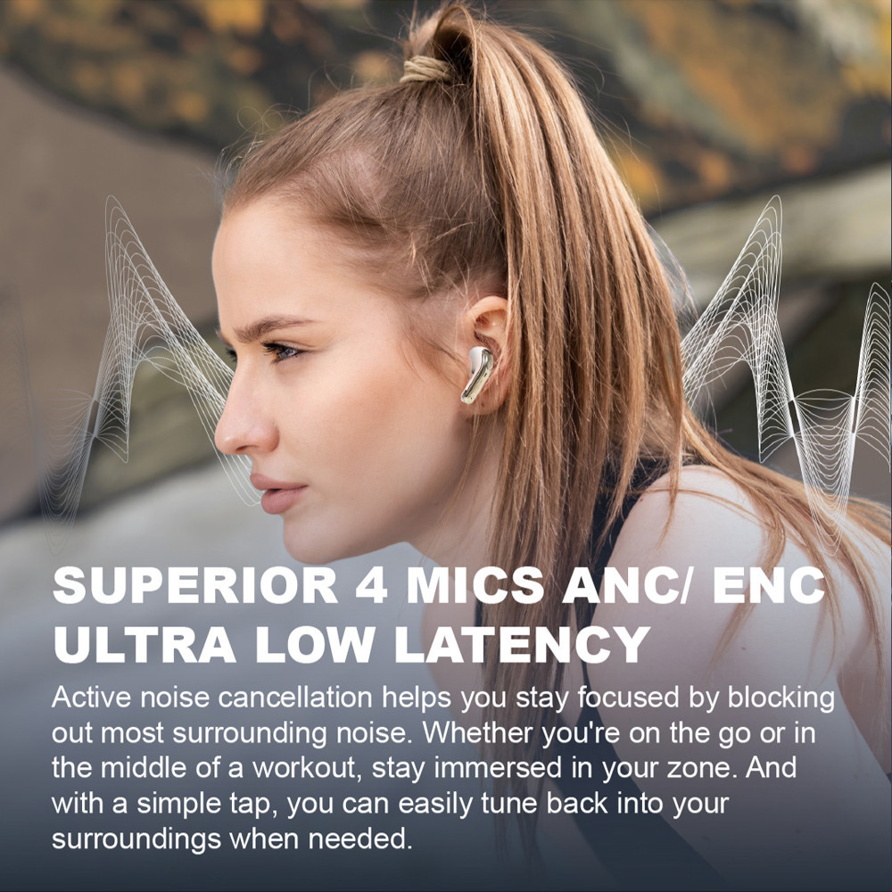 SonicGear TWS XP2 ANC TWS Earbuds Dual Mode Bluetooth Wireless 34 Hour ...