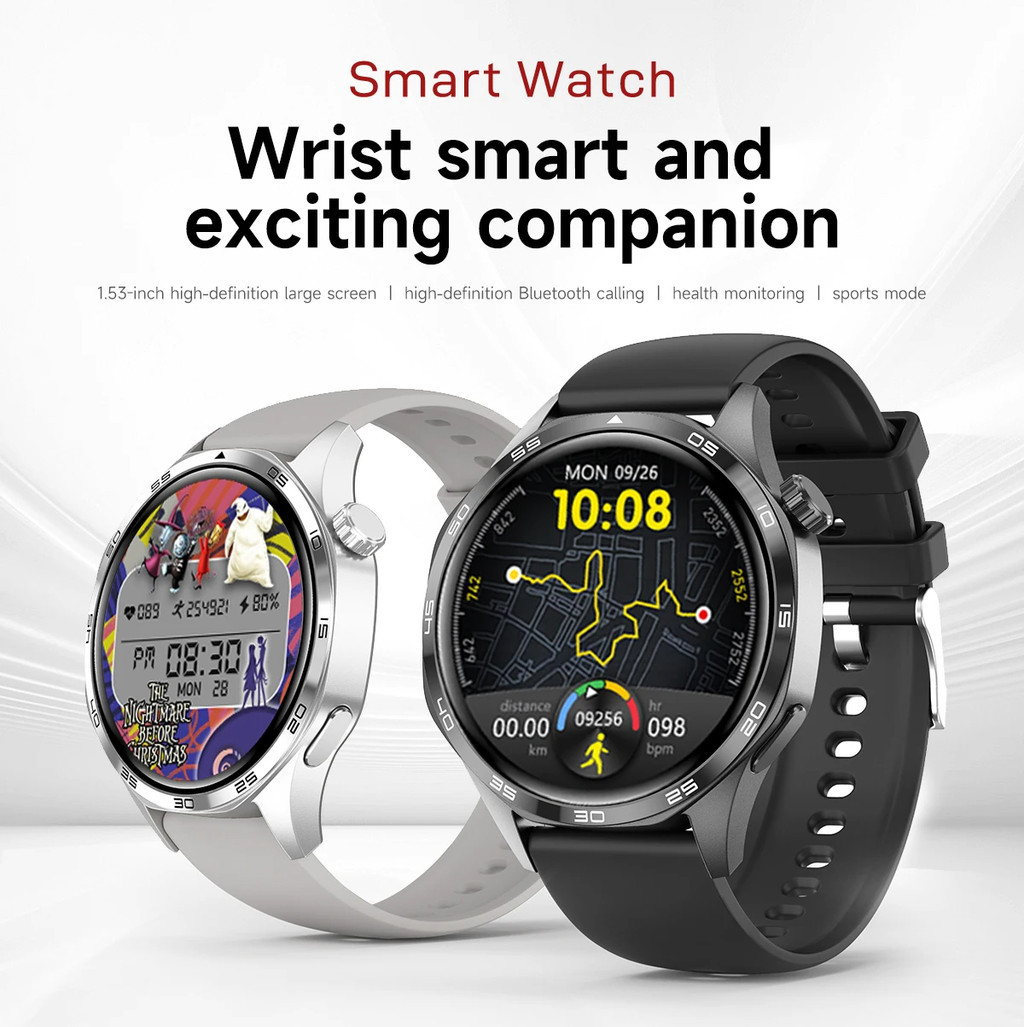 2025 New GT5 PRO Smart Watch Men Watches Women 5 Pro AMOLED HD Screen ...