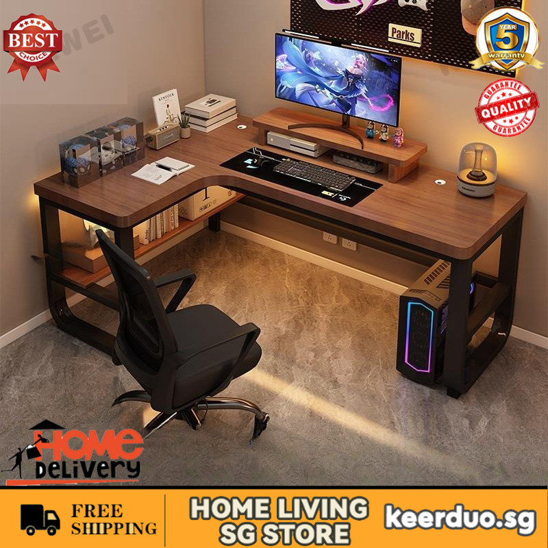 Computer Table L Shaped Computer Table E-Sport Design Study Home Office ...