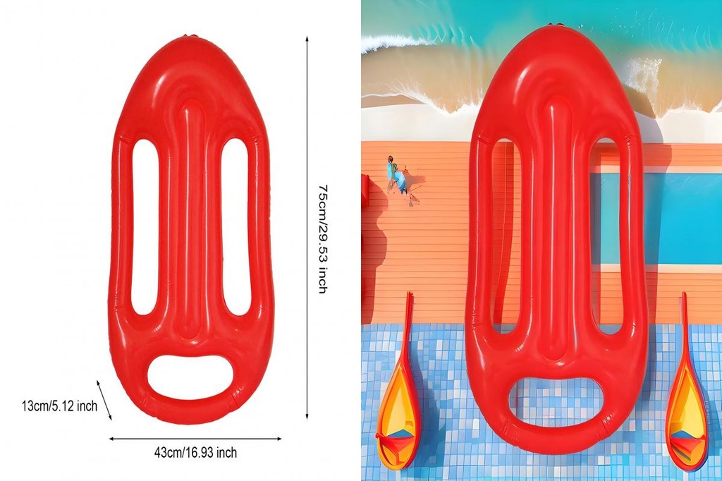Mini Inflatable Floating Plate Long-lasting Water Accessory 3-handle ...
