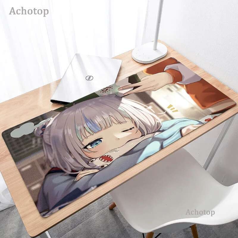 Gawr Gura Hololive Anime Gaming Mouse Pad PC Gamer Mousepad Game 80X30 ...