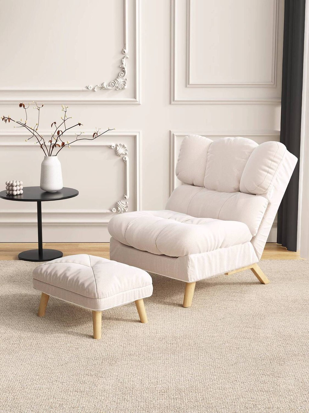 Sanmeng Folding Recliner Chair for Living Room Bedroom Leisure Small ...
