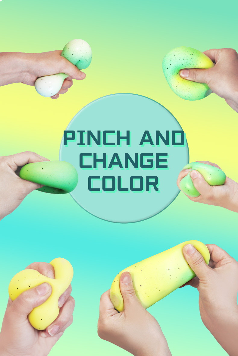 Stress-relieving color-changing mango Pinching game, slow rebound ...
