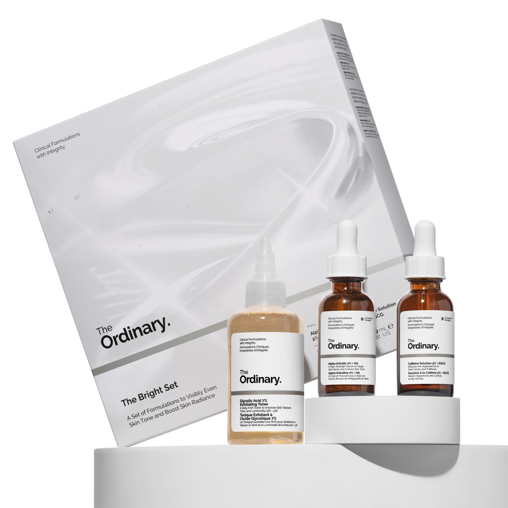 The Ordinary The Bright Set | AHA Exfoliating Toner, Dark Spot and ...