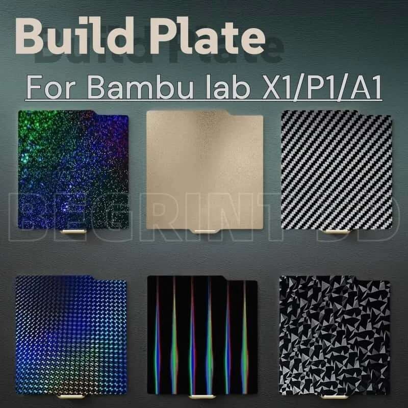 P1P P1S Plate for Bambu lab A1 Build Plate Smooth X1C Spring Steel ...