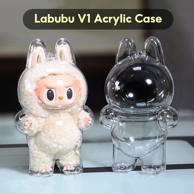 Labubu Clear Acrylic Box (V1/V2/V3) – Dustproof, Waterproof Doll ...