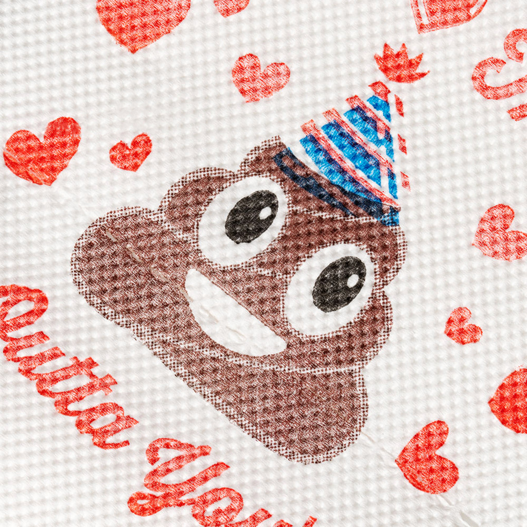 【SG Stock】Funny Toilet Paper Poop Pattern Happy Birthday Party Paper ...