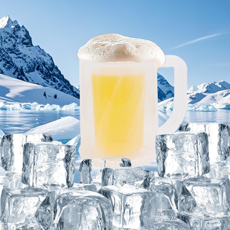 Summer Cooling Beer Cup | 2-Layer Freezable Design 200ml Capacity ...