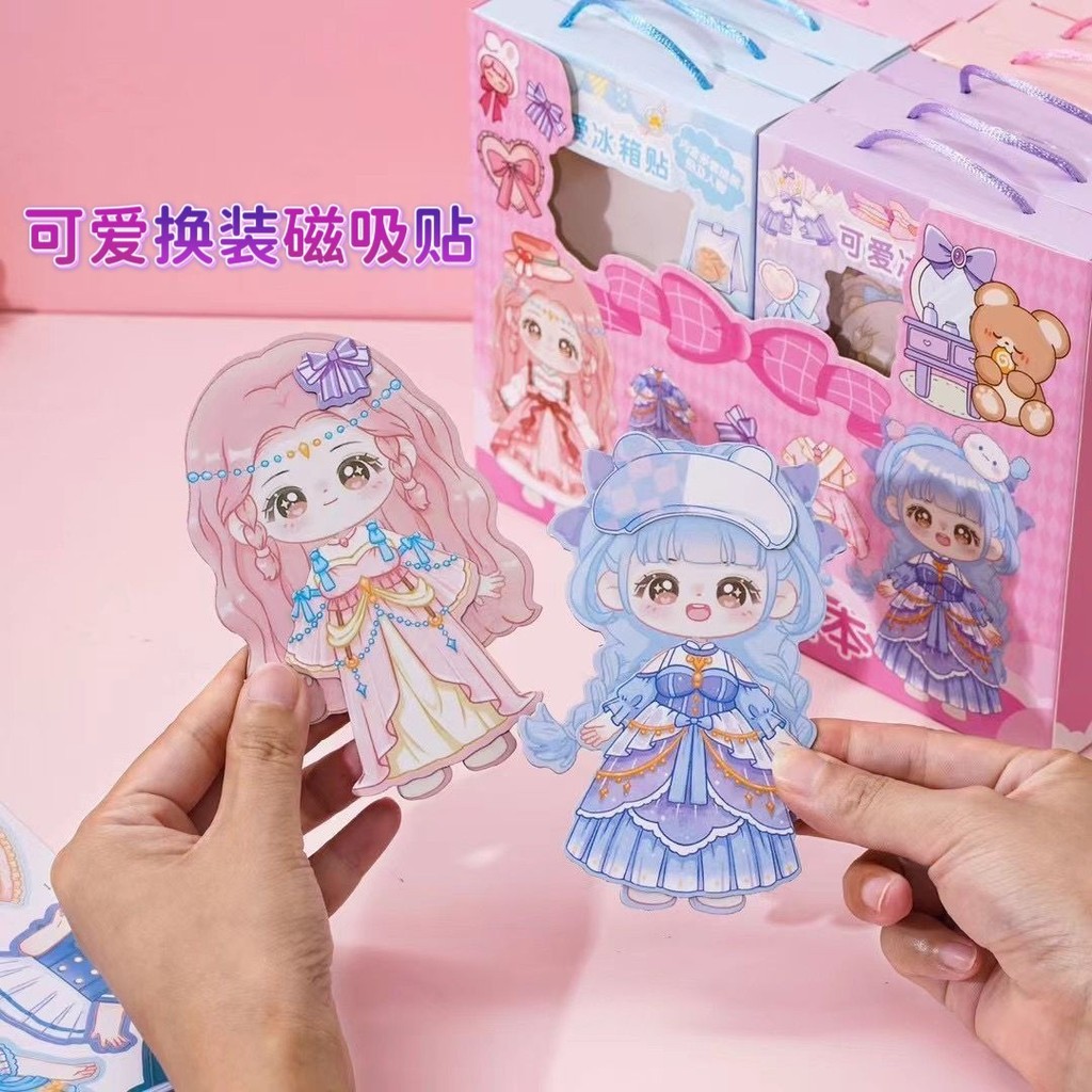 【Shipment Within 24 Hours‌】 Princess Magnetic Dress Up Sticker Kids DIY ...