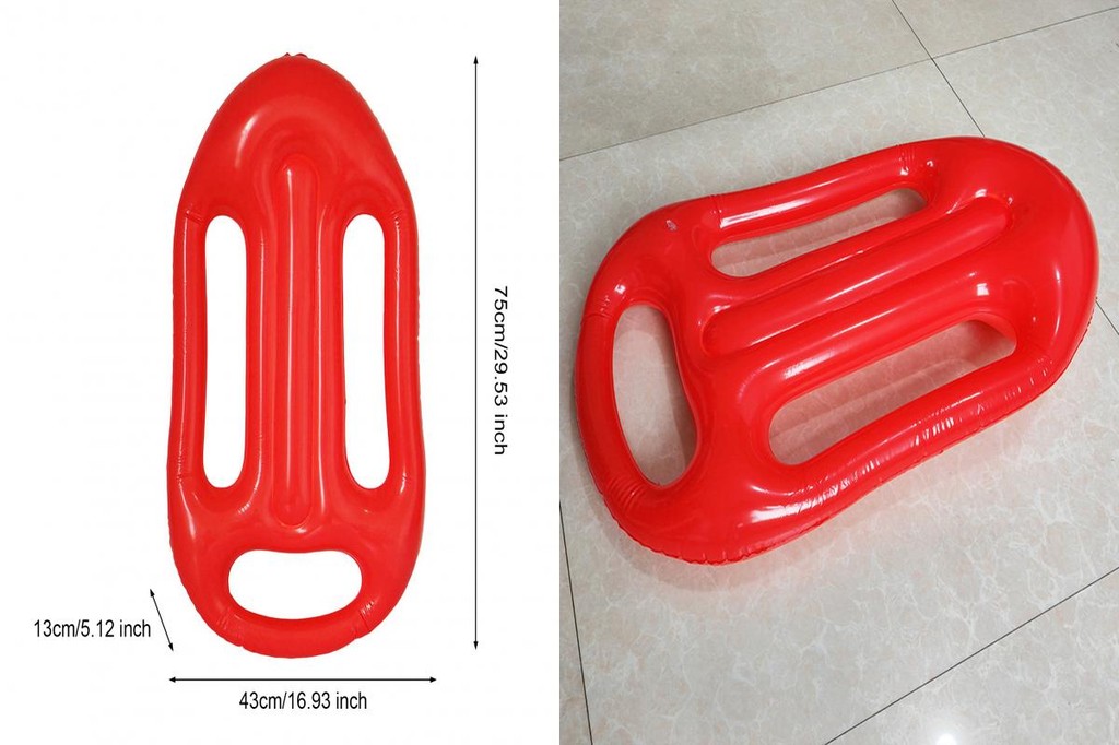 [Fx] Portable Pool Float Mini Inflatable Floating Plate 3-handle ...