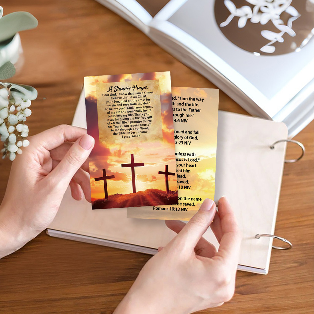 100Pcs Plan of Salvation Cards Gospel Tracts Pocket Holy Postcards ...