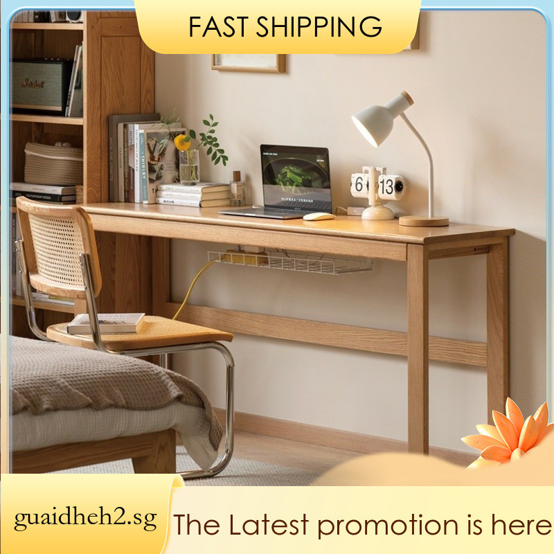 guaidheh2.sg Solid Wood Office Table Simple Study Table Wall Leaning ...