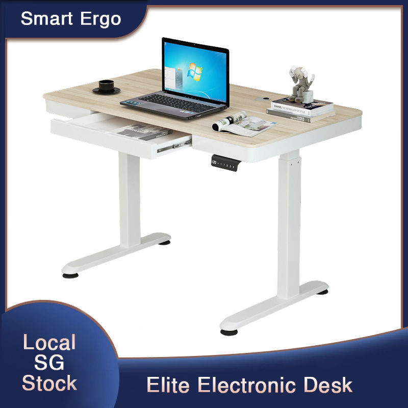 Smart Ergo Electric Memory Height Adjustable Computer Table with ...