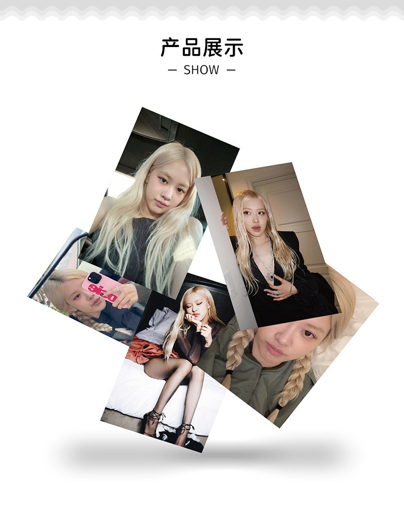 LINXX 55pcs Blackpink Rose Personal Selfie High Definition Laser Lomo ...
