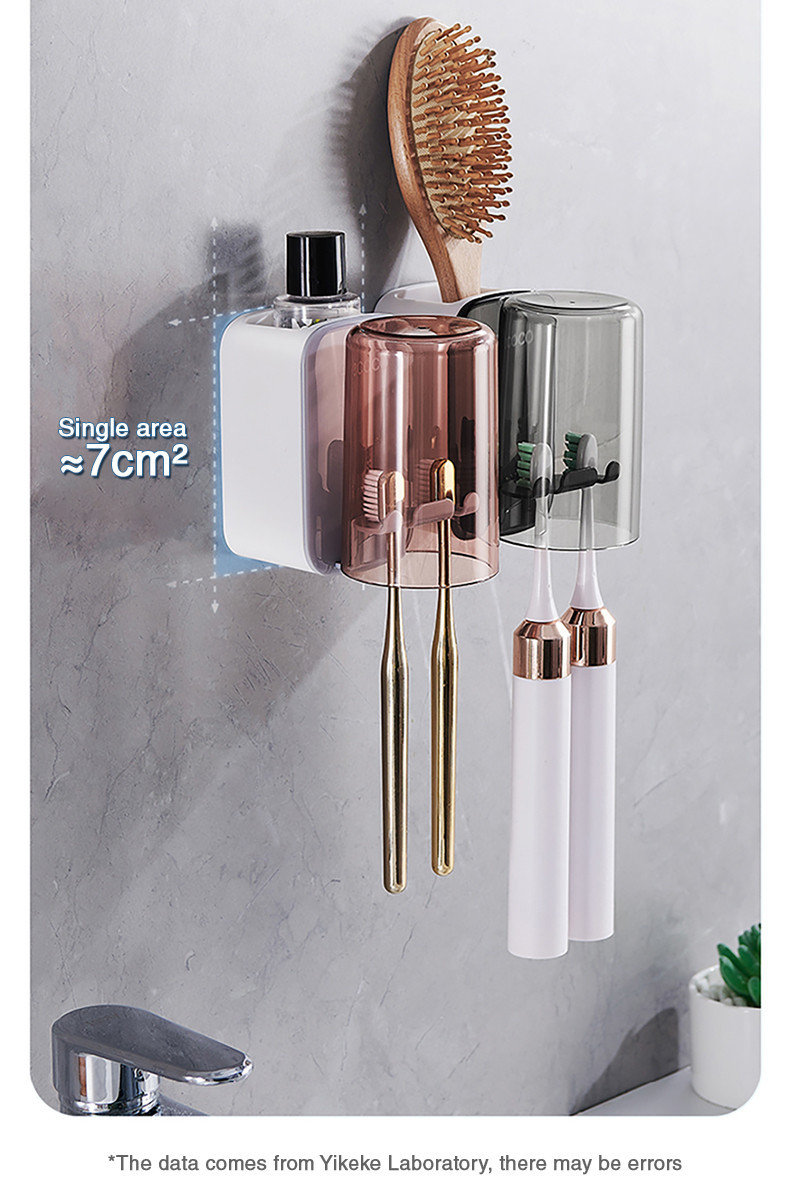 [SG InStock] ECOCO Toothbrush Holder Cup Set Holder + Cup 牙刷架杯組 牙刷架 ...