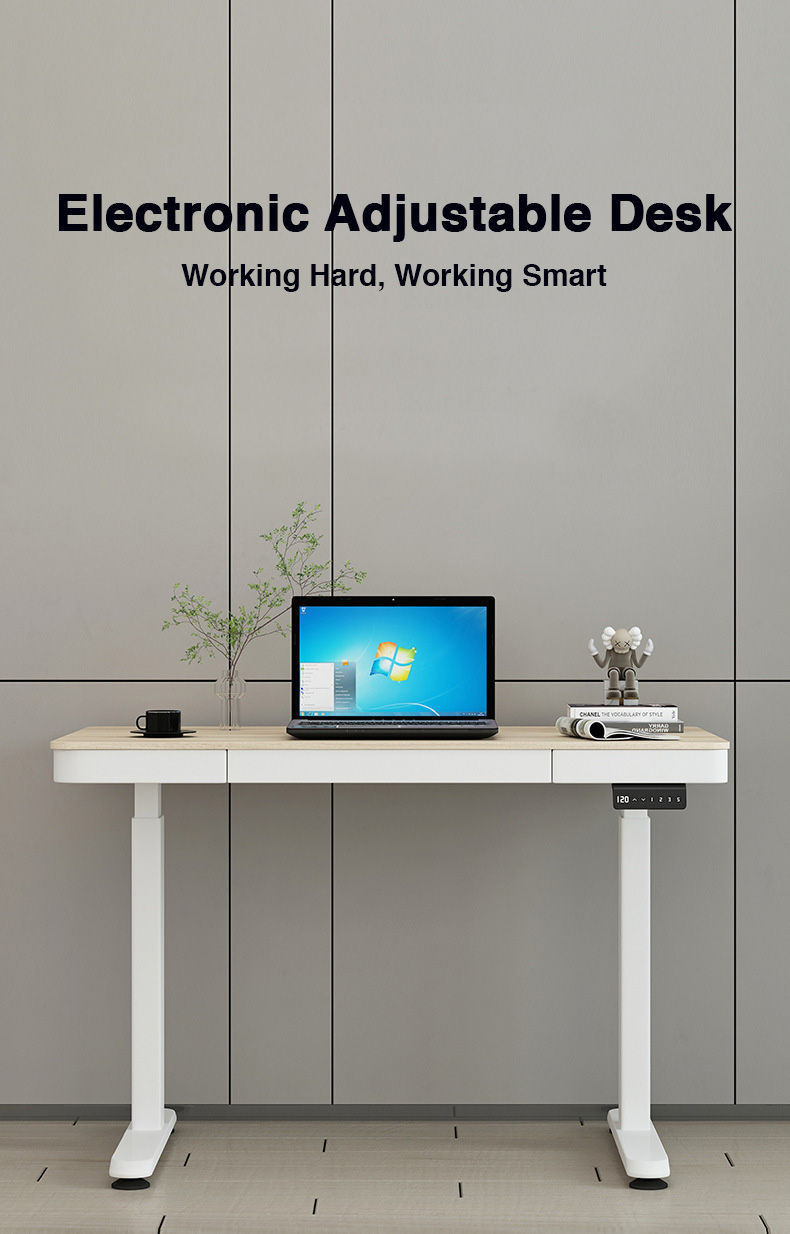 Smart Ergo Electric Memory Height Adjustable Computer Table with ...