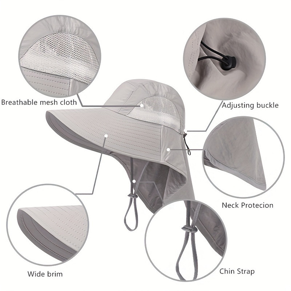 [Toronto1] UPF50+ Lightweight UV Hat Men's or Women's Summer Outdoor ...