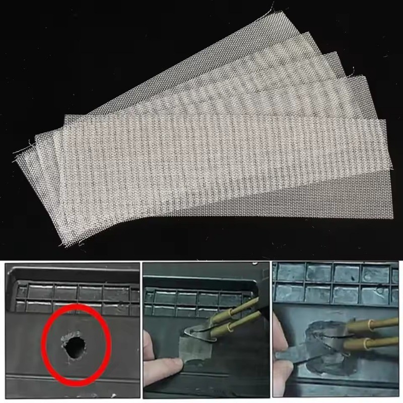 Stainless Steel Repair Mesh - Car Bumper Plastic Hole Crack Patches ...