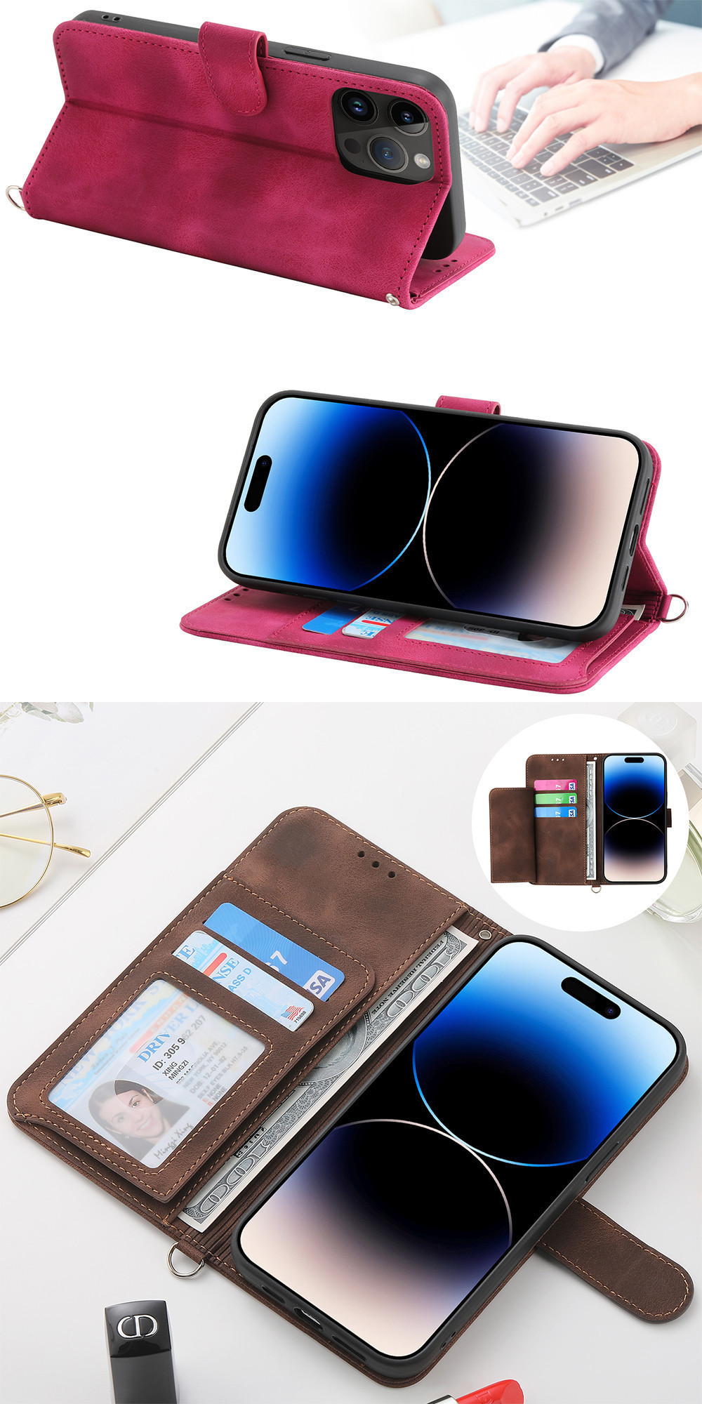 Flip Case for OnePlus 12R 11 One Plus Nord 2T CE 4 2 3 Lite 5G CE2 CE3 ...