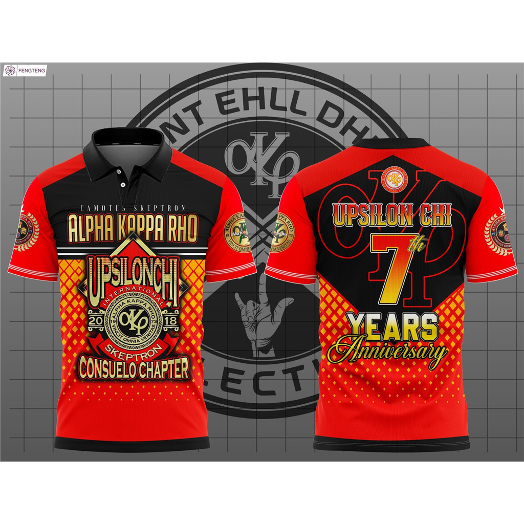 2025 AKP 50th Anniversary T-Shirt Alpha Kappa Rho Full Sublimation Frat ...