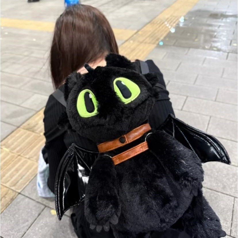Cartoon How to Train Your Dragon Toothless Plush Backpack Good-looking ...