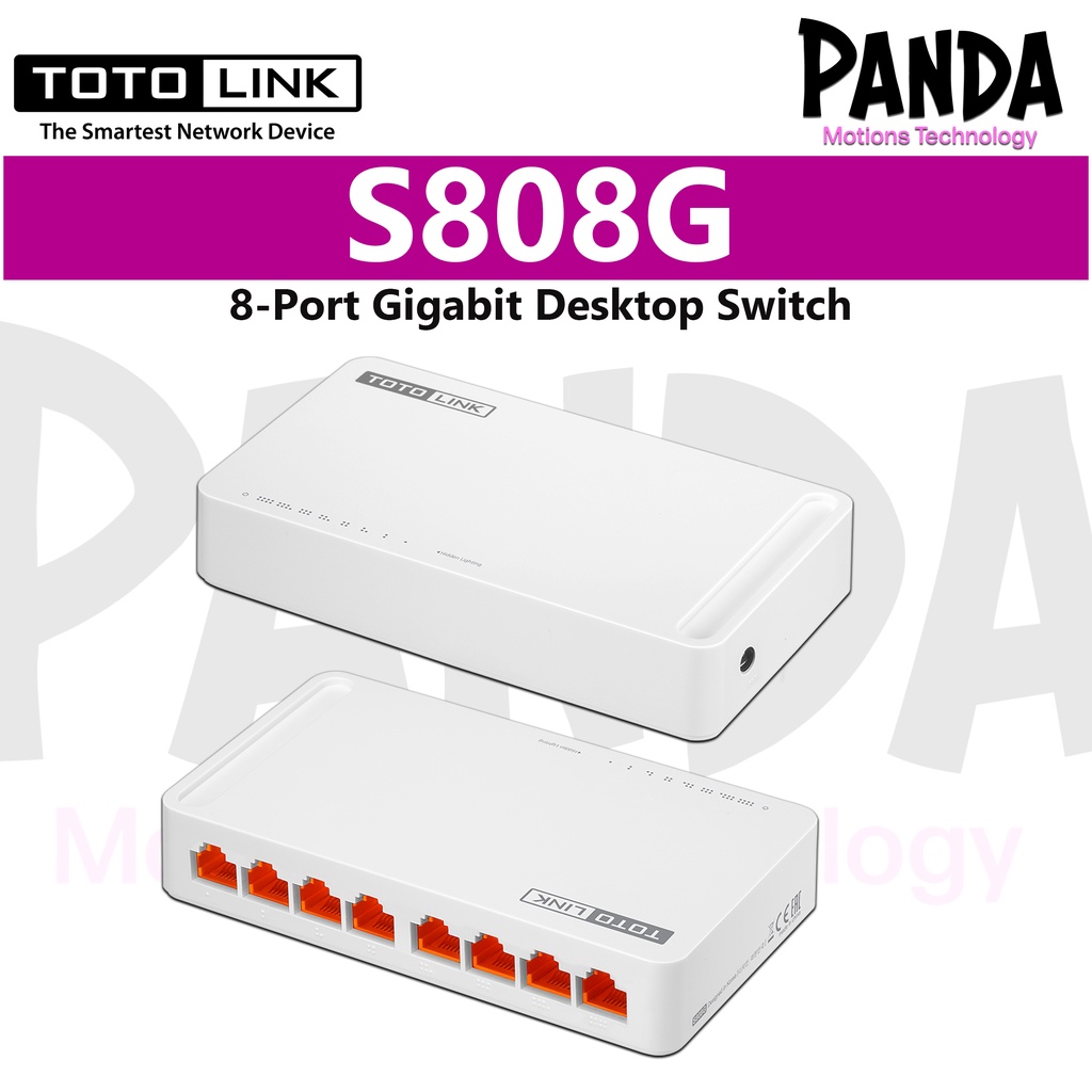 Totolink 8-Port Gigabit Desktop Switch (S808G) | Shopee Singapore