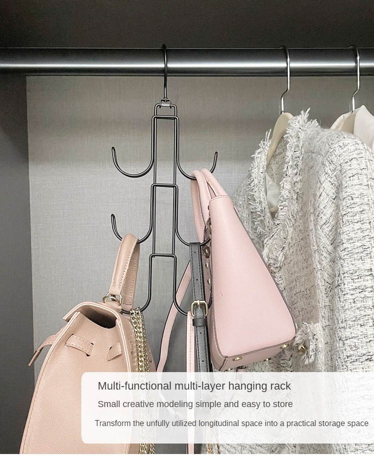 【SG Seller】Rotating Bag Hanger Multi-layer Hook Storage /Organiser ...