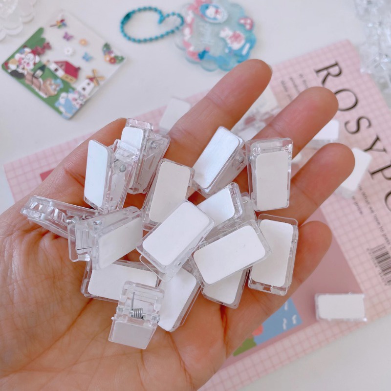 [Wholesale Price]Transparent Double Side Adhesive Spring Clip / Plastic ...