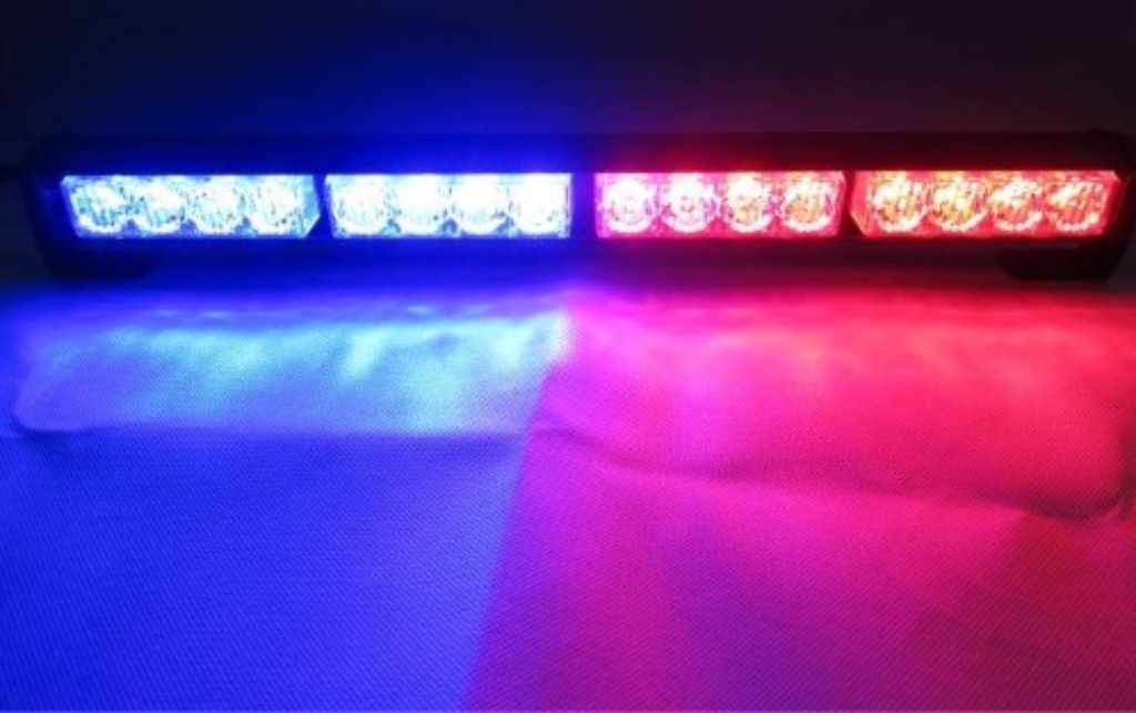 12v Car Styling Led Bar Grille Warning Light Police Fire Ambulance Auto ...
