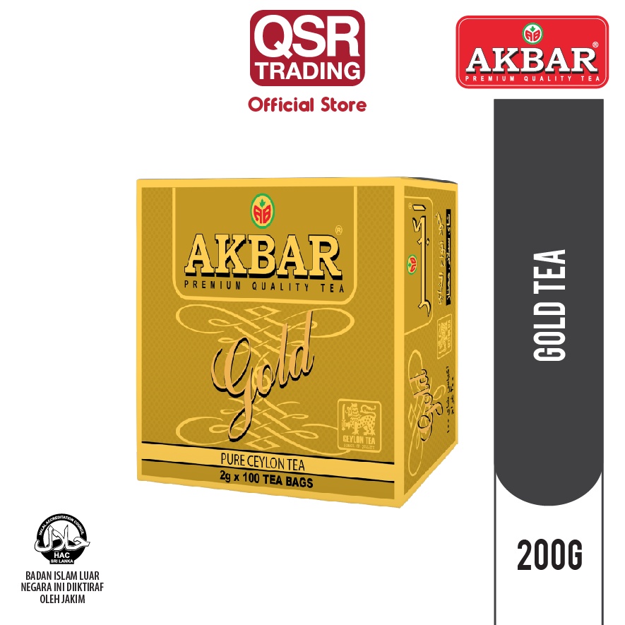 Akbar Tea Pure Ceylon Premium Tea - Gold Tea (200g) | Shopee Singapore