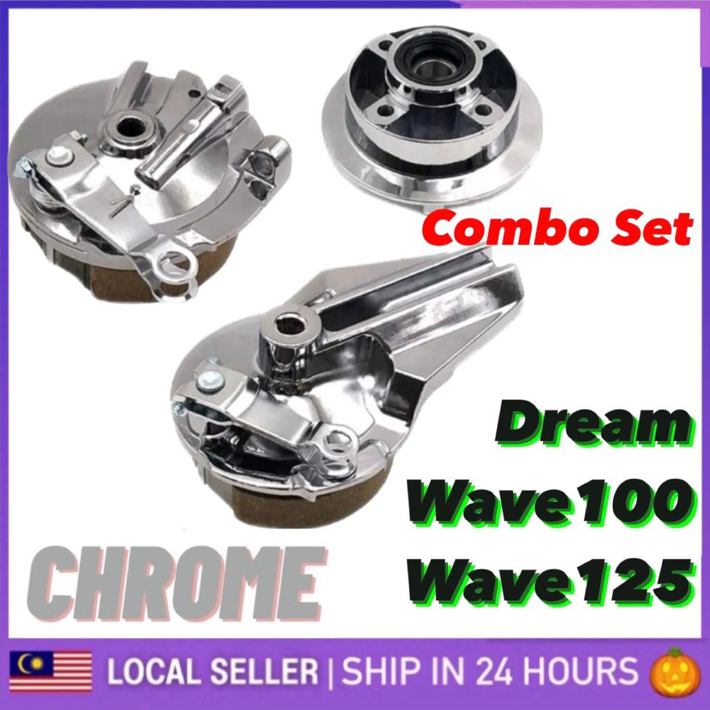 HONDA WAVE100 EX5 DREAM FRONT & REAR HUB PANEL SET WAVE REAR SPOCKET ...