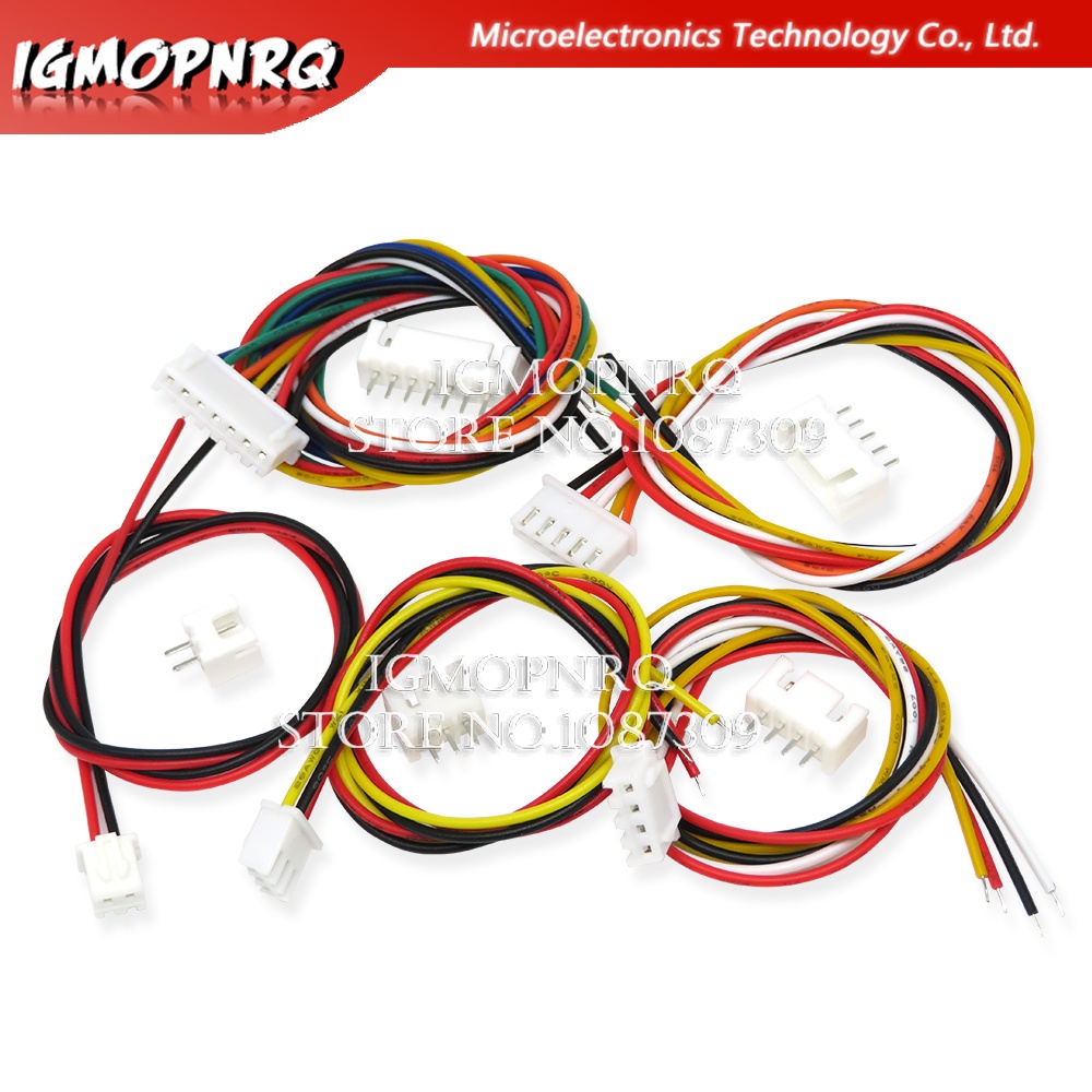 5Sets XH2.54 XH 2.54mm JST Wire Cable Connector 2/3/4/5/6/7/8/9/10 Pin Pitch Male Female Plug ...