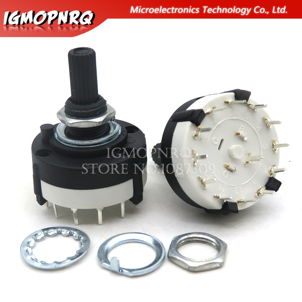 RS16 RS26 Selectable Band Rotary Channel Selector Switch Single Deck ...