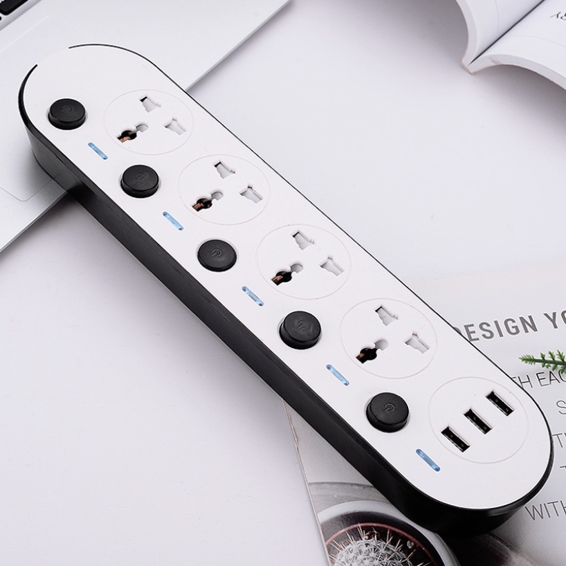 Office Socket Multifunctional Power Extension Cord 2m 3m 5m Home Power ...