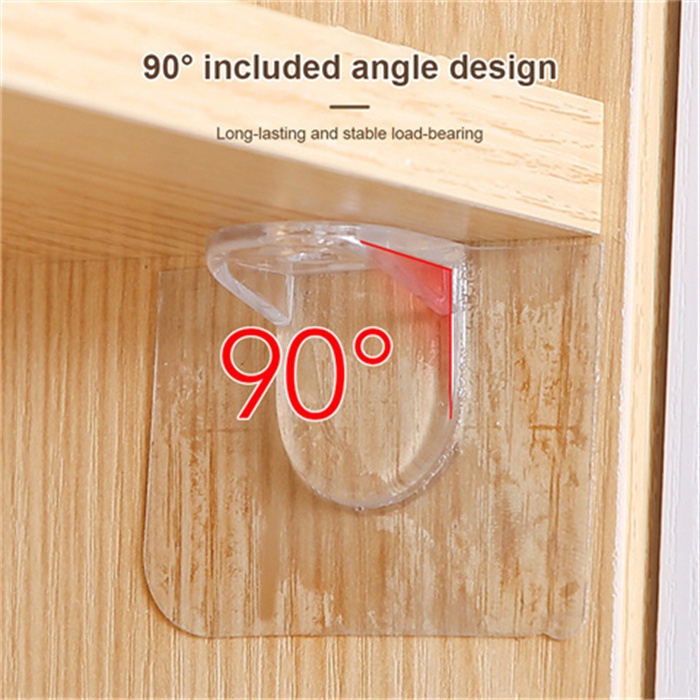 FEELING🔥隔板托 Upgraded Shelf Support Adhesive Wall Hooks Screw Clapboard ...