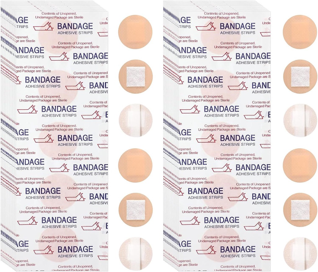 100pcs Small Wound PE Round Waterproof Band Aid Vaccine Bandage Plaster ...