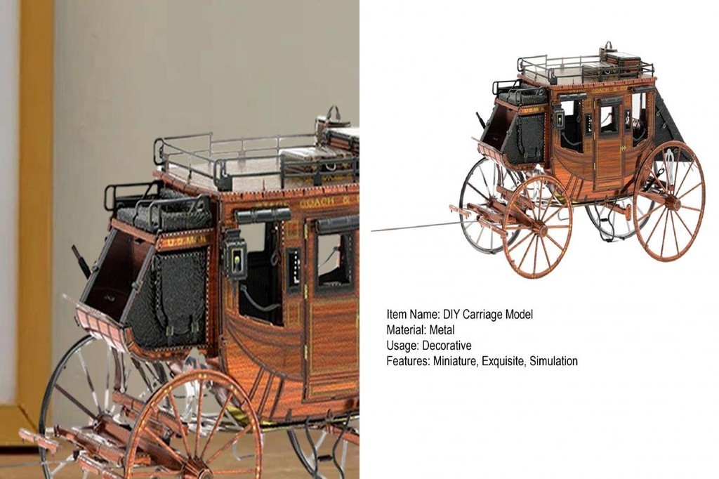 {doverywell} Durable Carriage Model Decorative Carriage Model Wild West ...