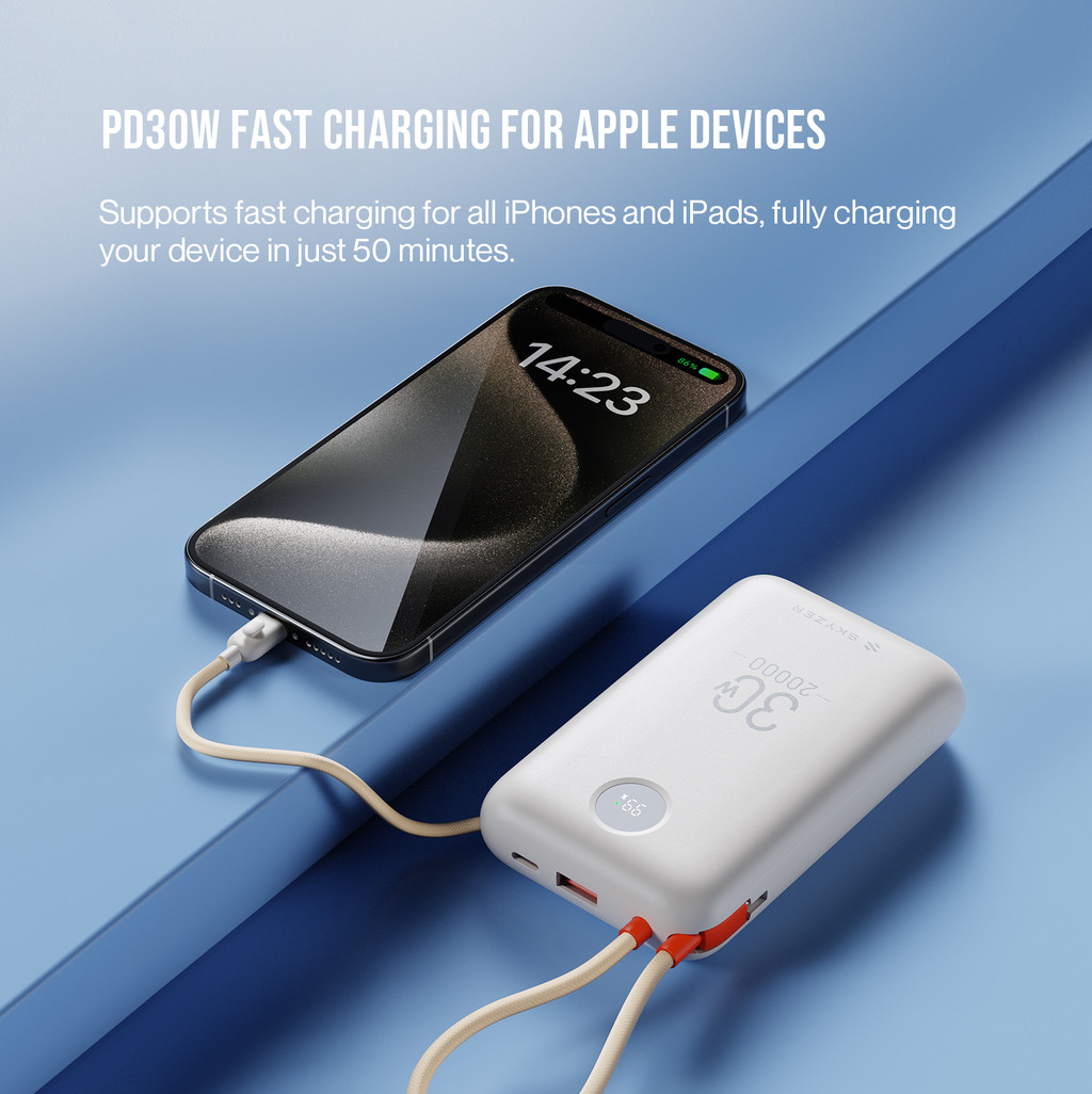 Skyzer Power Charge 302 | 30W 20000mAh Powerbank | Shopee Singapore