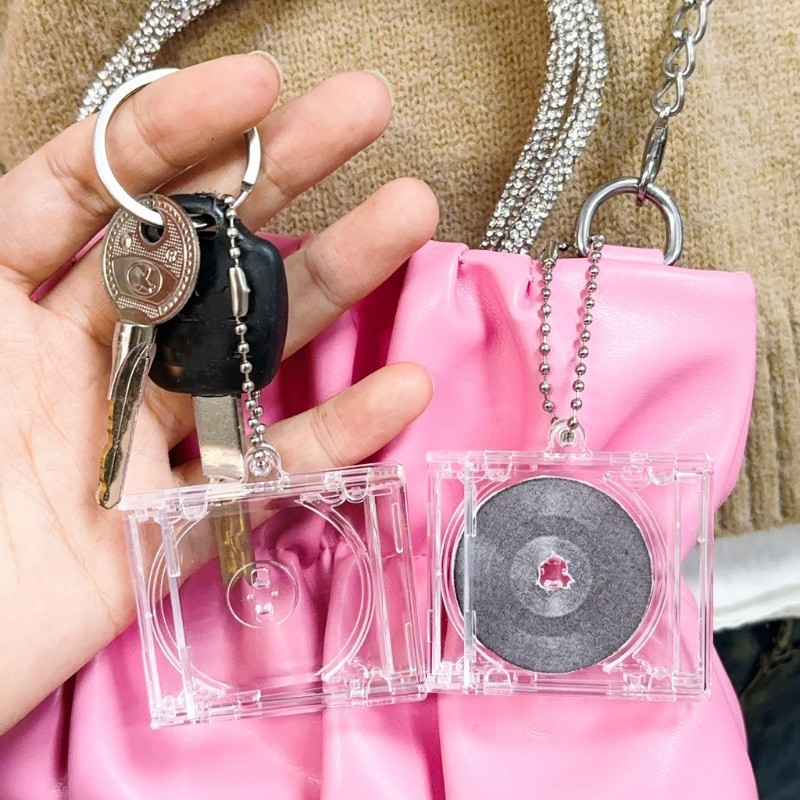 Retro Tape Recorder Keychain - Mini Player Commemorate Keyring ...