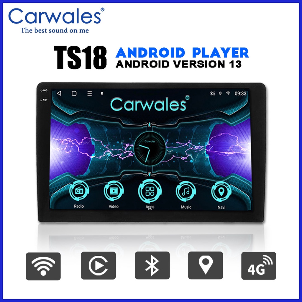 Carwales TS18 8 Core Car Android Player (WIFI, 4G, QLED, DSP, GPS, Carplay, 360 system) | Shopee ...