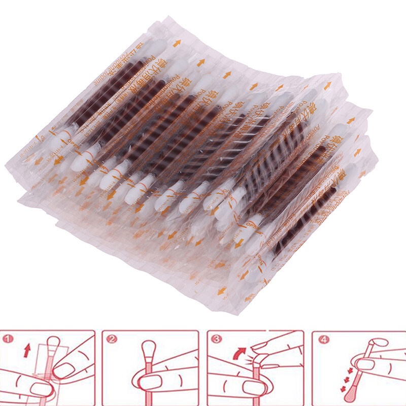 Medical Disposable Iodophor/Alcohol Swabs Multifunctional Cotton Swabs ...